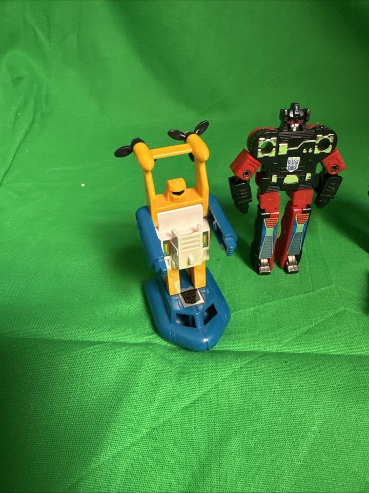 Transformers G1 Mini-Cassette Lot Rumble, Frenzy, Mini Sea Spray & PVC ...