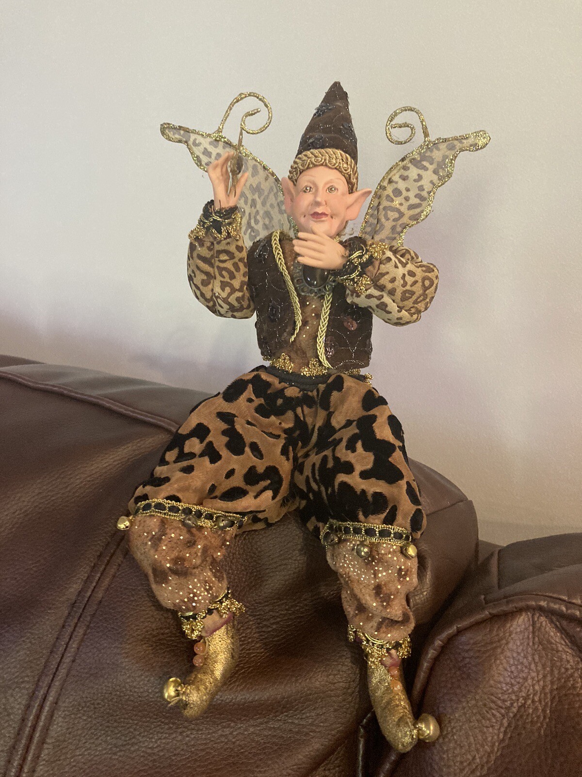 Winward Sitting Fairy Elf Jester Figure | eBay