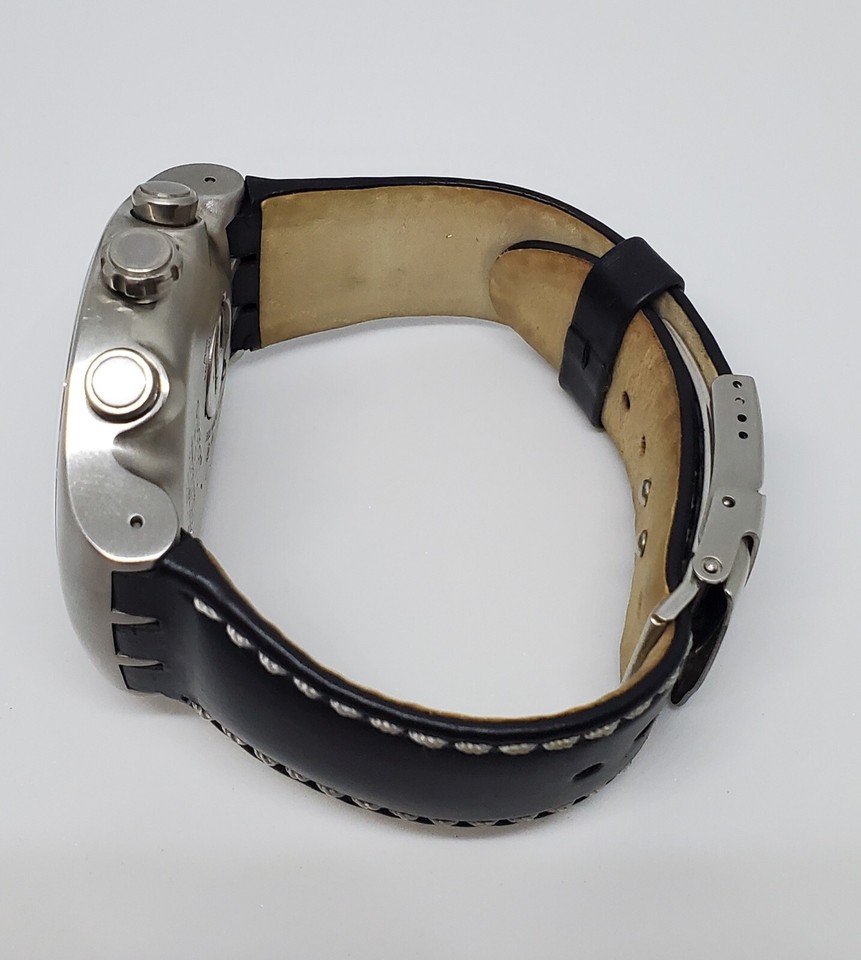 Swatch Irony Tachymeter 1000MT SR936SW Men's Watch 47mm Panda Face V8 ...