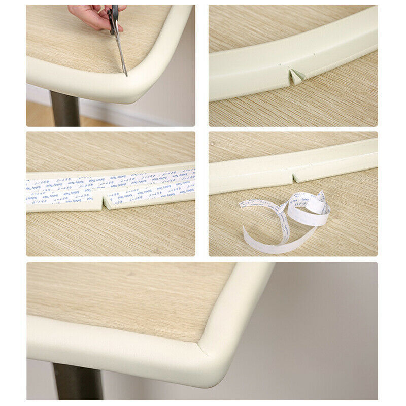 2M Baby Home Cushion Safety Table Desks Edge Guard Strip Rubber Bumper ...
