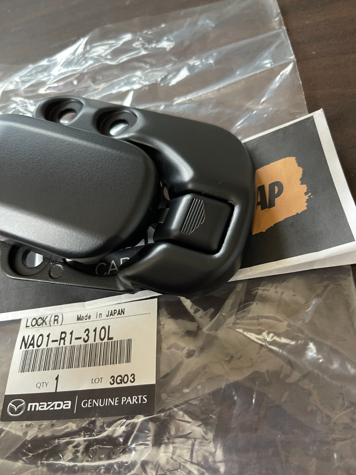 Genuine Mazda OEM 1990-2003 Miata Right Soft Top Convertible Roof Lock ...