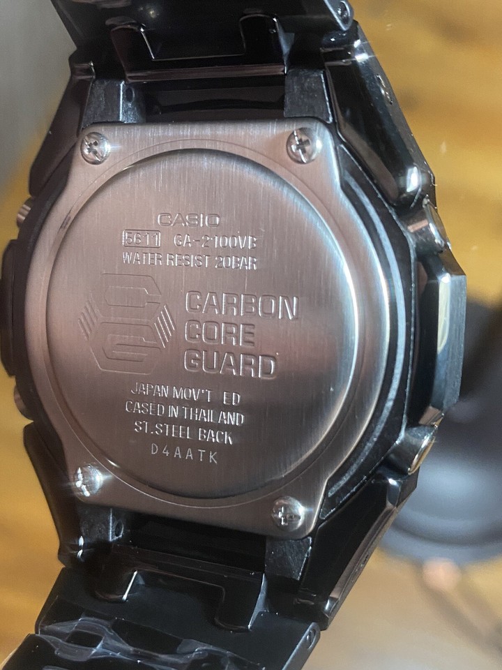 Casio G-SHOCK Custom Royal Oak (Casio Oak) Men's Black Watch - GA ...