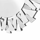 Elegant Decor Sparkle 32" Round Contemporary Sunburst Decorative Clear ...