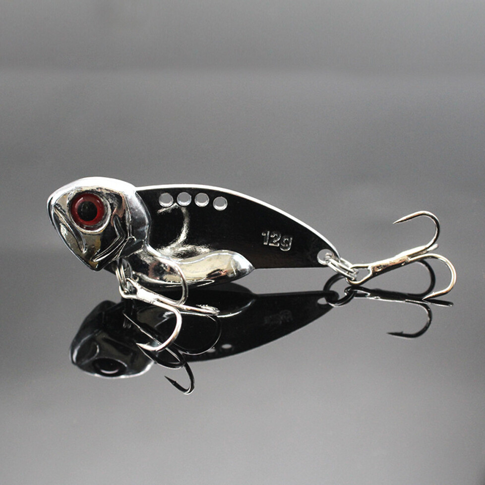 18pcs Metal Vibe Lures Blade Sinking Fishing Crankbaits 7-20g Carbon ...