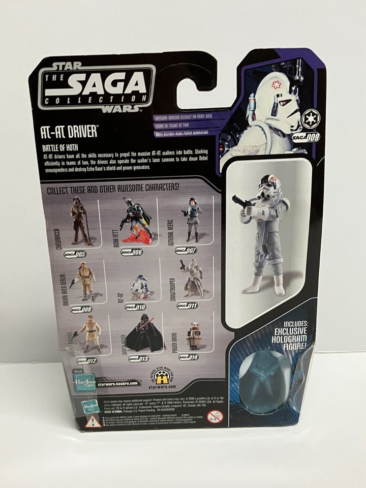 2006 Hasbro Star Wars Saga Collection AT-AT DRIVER action figure #009 ...