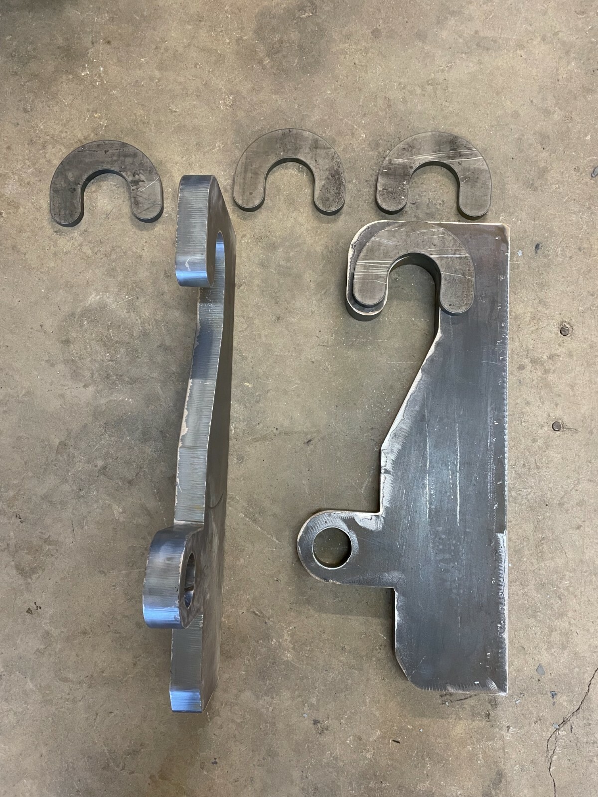 JRB 416 Blank Quick Attach for JRB Loader mounts+Wear Plates (Ears) for ...