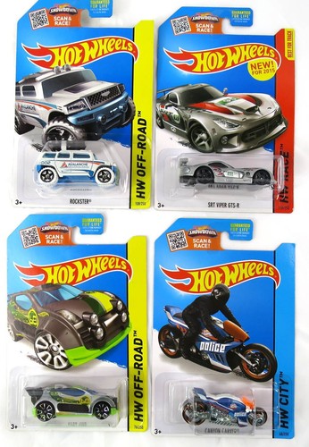 Hot Wheels LOT of 11 Scan & Race Vehicles in Package Take All Free USA ...