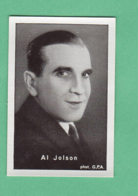 1932 Al Jolson Macedonia Film Card Rare Please Read | eBay