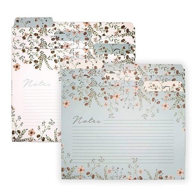 Steel Mill & Co Thick Sturdy File Folders Decorative, Set of 6 File ...