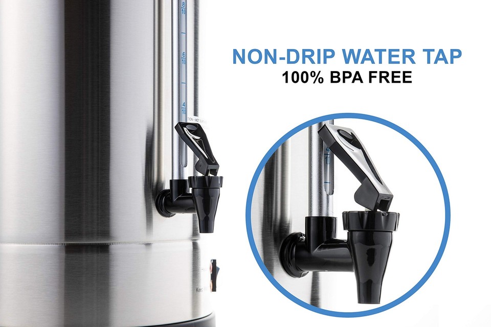 SR-CP-100B Commercial Grade Stainless Steel Percolate Coffee Maker Hot ...