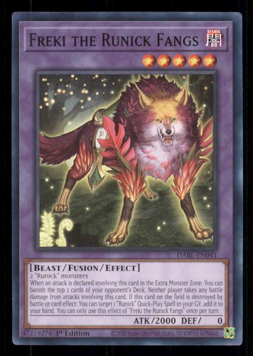 Yugioh Freki the Runick Fangs #DABL-EN041 Darkwing Blast LP | eBay