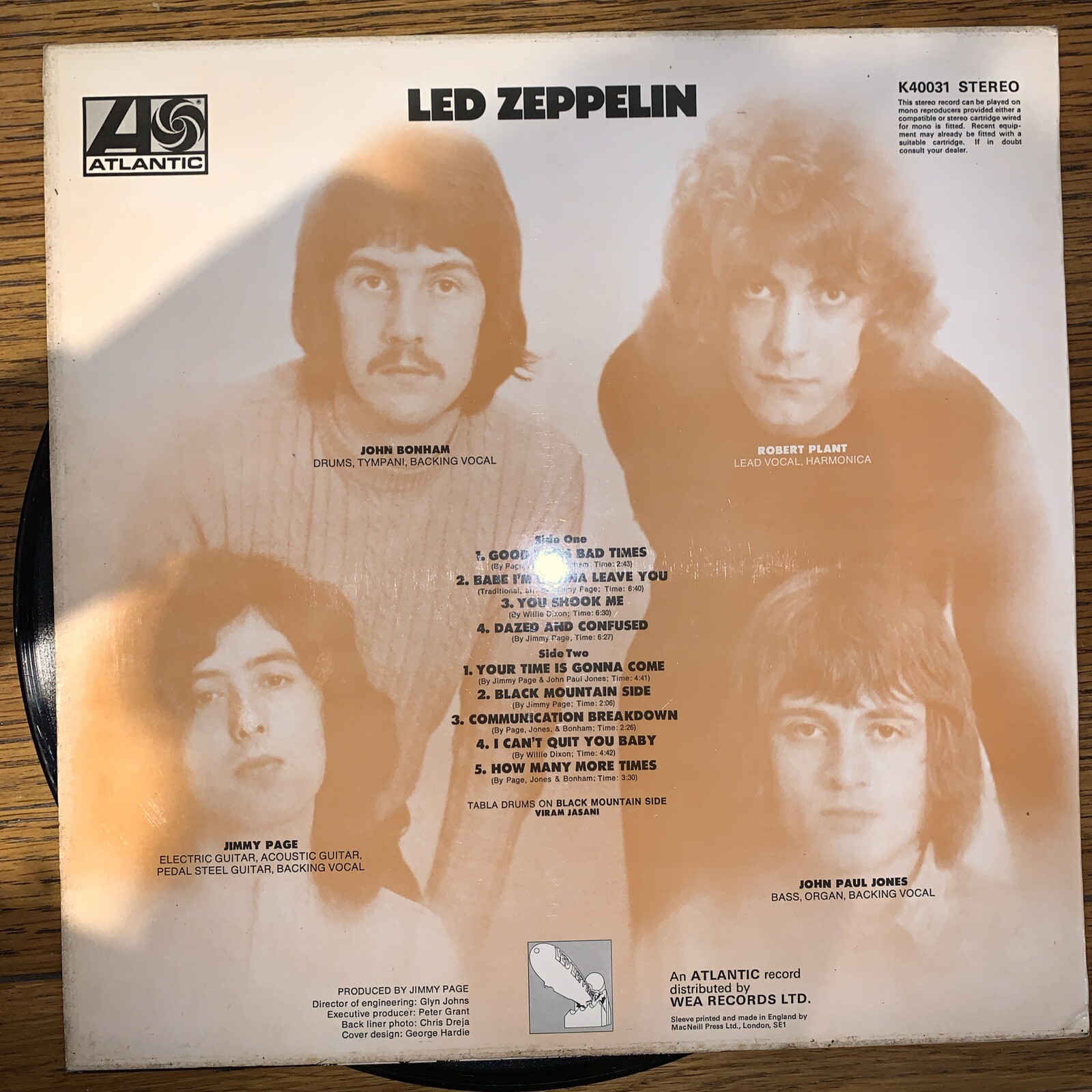 Led Zeppelin, One Atlantic Records,1969 Vinyl 81227964603 | eBay