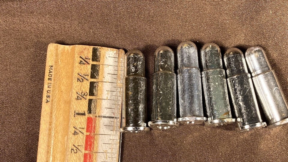 6 Vintage Cap Gun Original Bullets Holster Parts Western Playset 50s ...