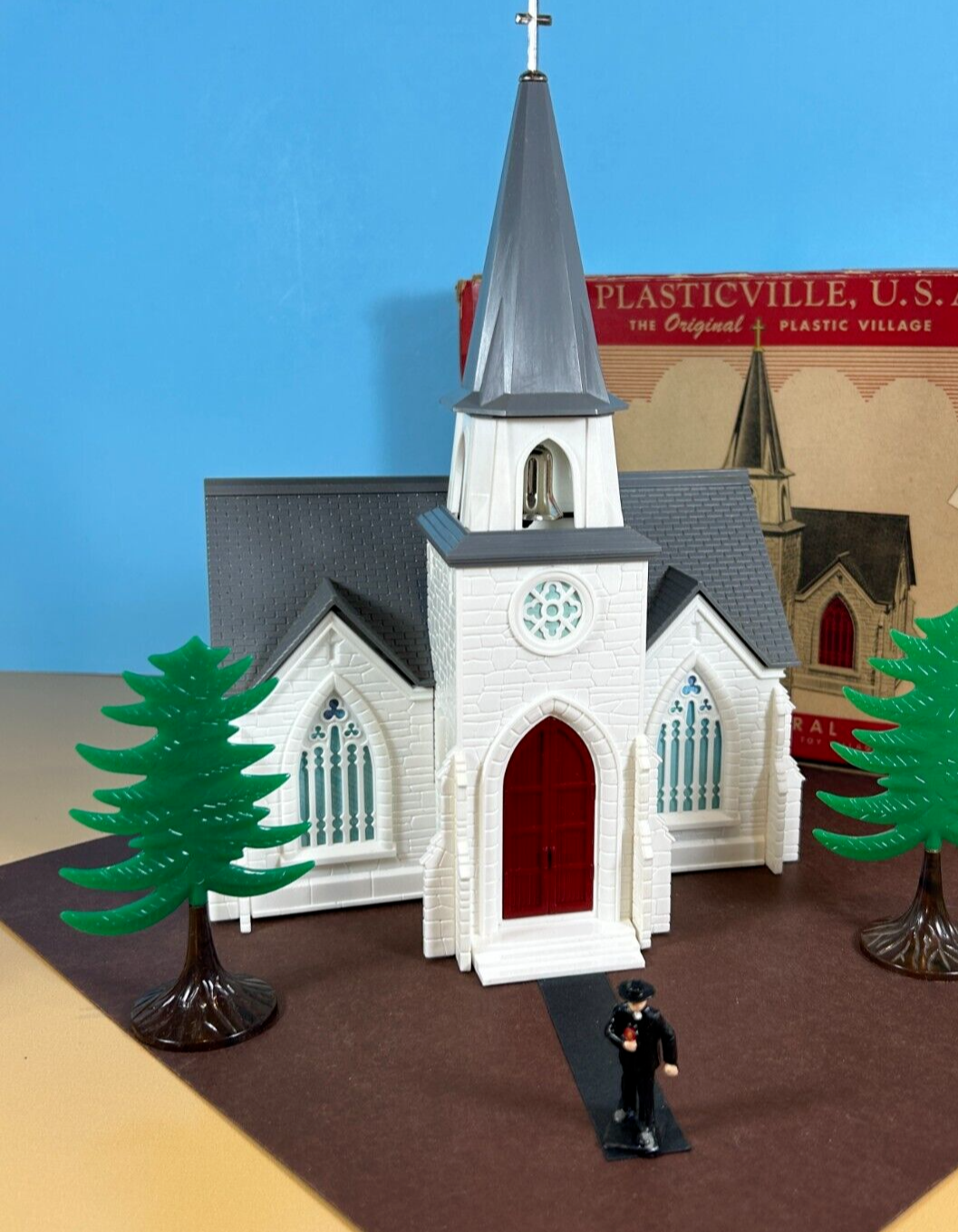 Vintage Plasticville O & S Scale Kit 1904 C-18 Cathedral Church for ...