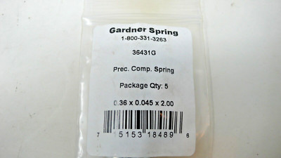 Gardner Spring 36431G Compression Spring 0.36" X0.045X2.00- 5 IN A PACK ...
