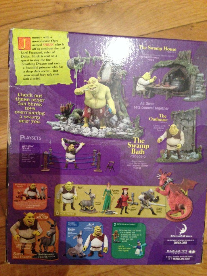 THE SWAMP BATH SHREK playset diorama McFarlane toys 2001 BNIB NRFB | eBay