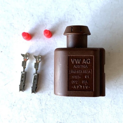 AUDI VW 8K0973702A NEW OEM GENUINE CONNECTOR 2 pin 1,5 mm AUSTRIA | eBay
