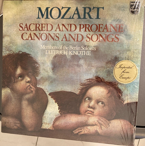 Mozart Sacred & Profane Canons & Songs Dietrich Knothe 1976 NM FREE ...