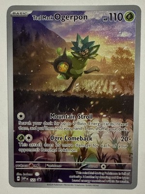Teal Mask Ogerpon Twilight Masquerade ETB Promo Pokemon TCG Near Mint ...
