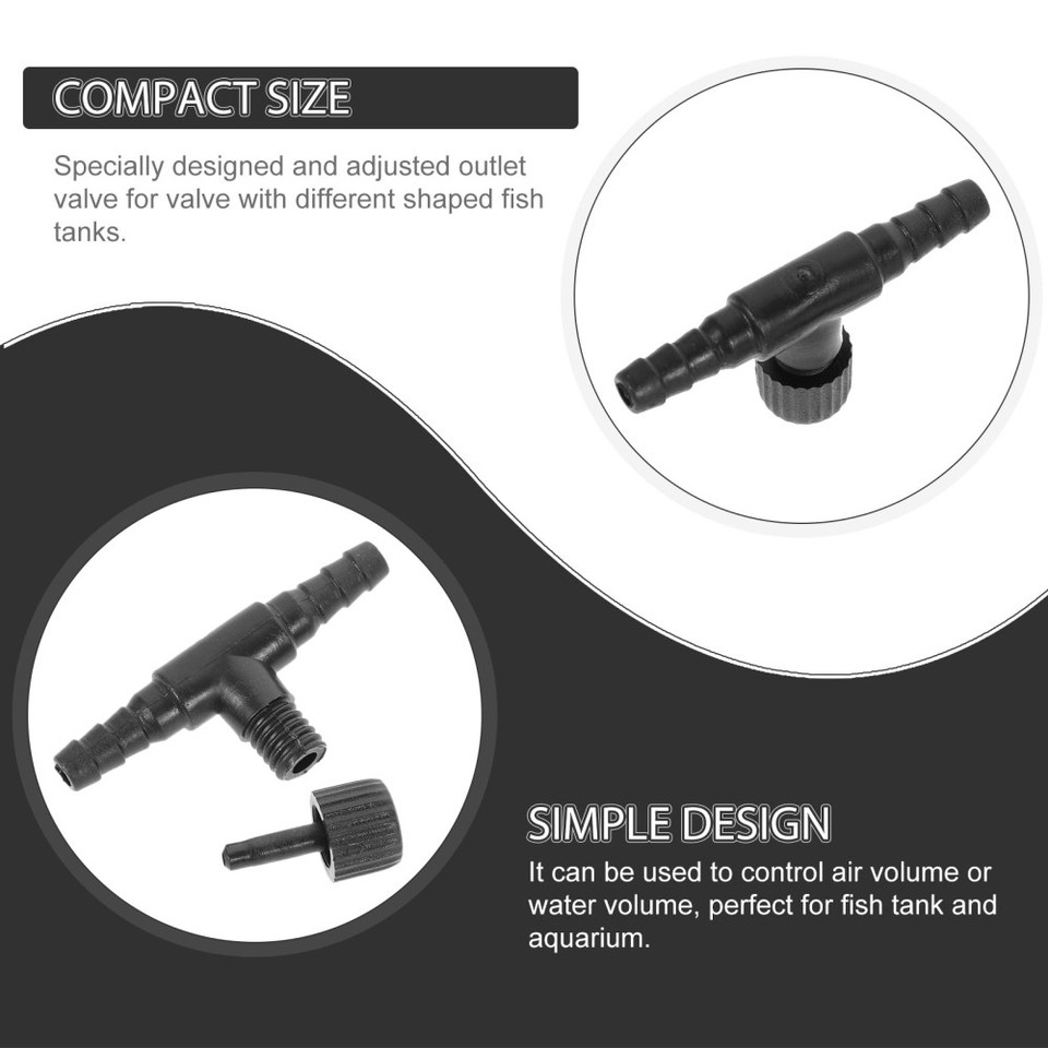 30Pcs Aquarium Fish Tank Valve Shaped Control Valves Air Tube ...
