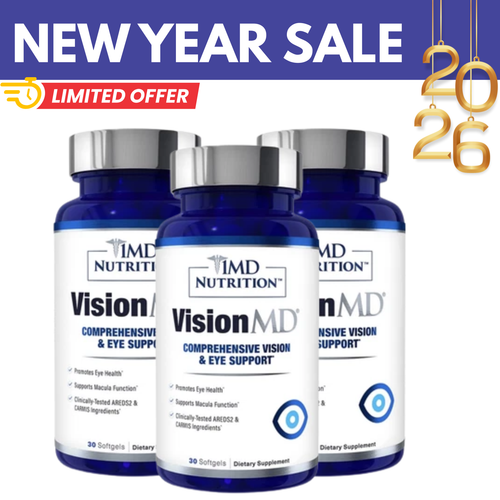 3 pack MD Nutrition Vision MD Eye Vitamin CARMIS - Eye Supplement 30 ...