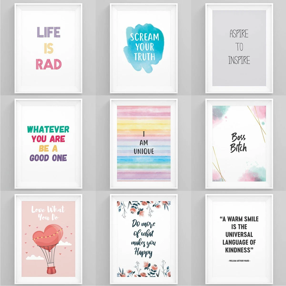 Framed Motivational Posters