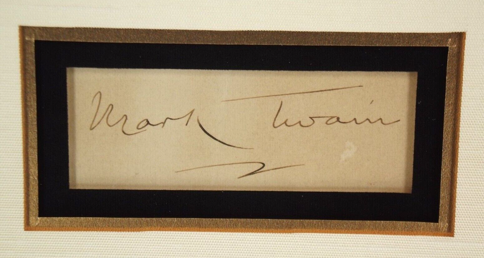 Samuel Clemens Pen Name Mark Twain Iconic Author Autograph JSA ...