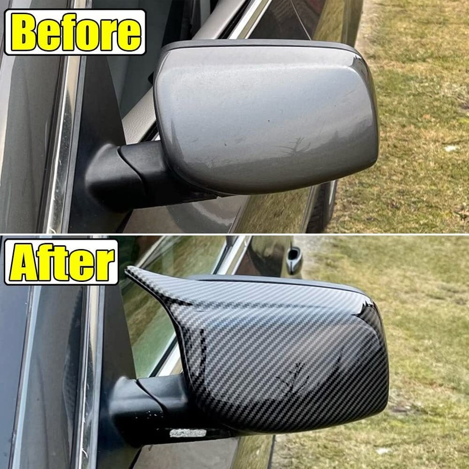 For 2003-2007 BMW E60 E61 E63 E64 Side Mirror Cover Cap M5 Style Carbon ...
