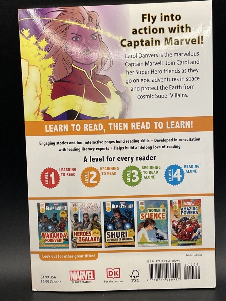 Reynolds Nicole Marvel Who Is Captain Marvel BOOK NEW Level 2 Soft ...