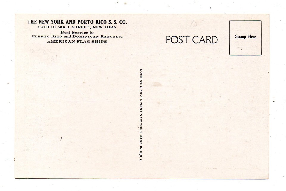 SS COAMO AT SEA, NY & PUERTO RICO SHIP LINE, LUMITONE PUB ~ 1930s | eBay
