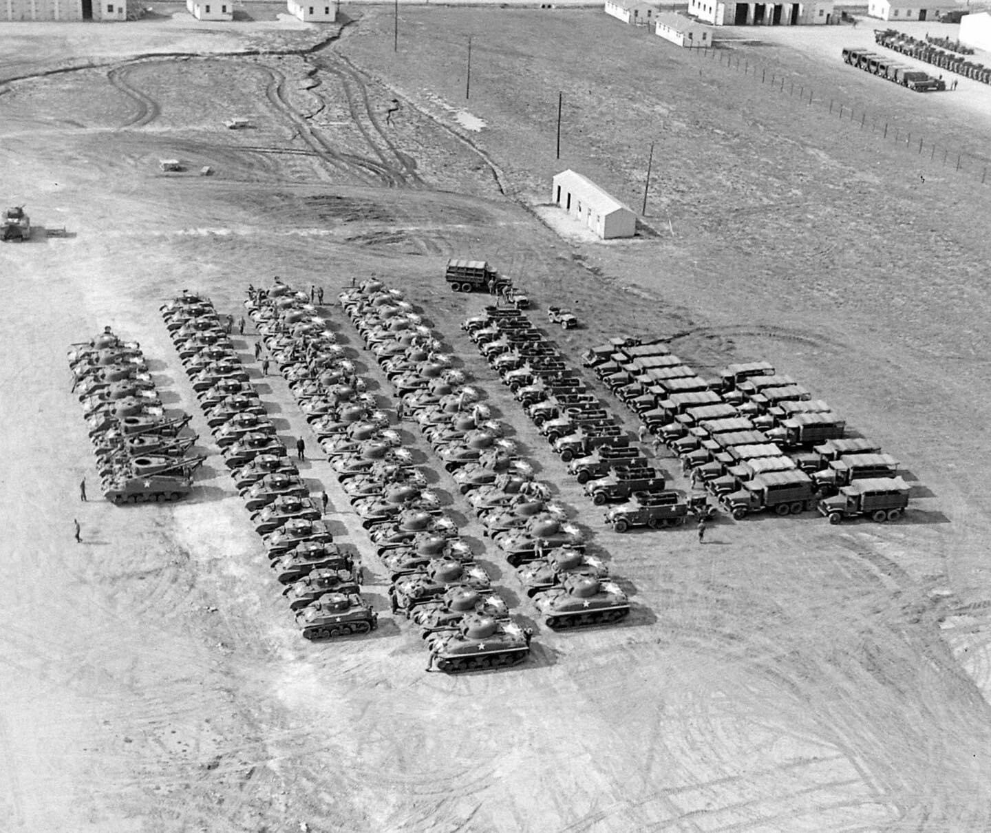 WW2 WWII Photo World War Two / US Army Fort Hood Texas in 1945 Camp ...