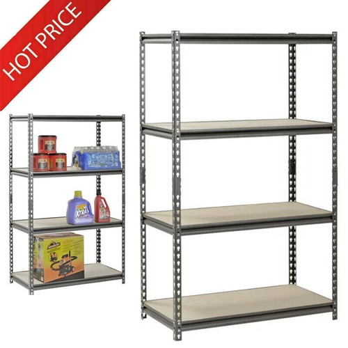 Heavy Duty Muscle Rack 36"W x 18"D x 60"H 4-Shelf Steel Freestanding ...