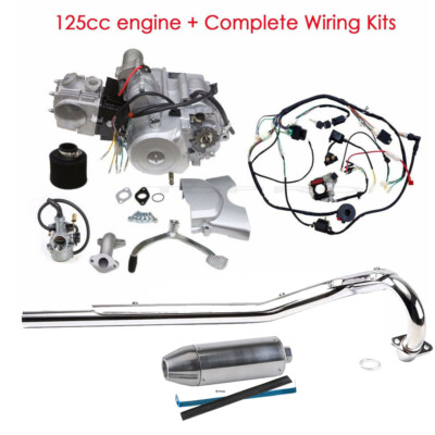 125cc Semi Auto Engine Motor for Go Kart Cart ATV Quad Taotao Coolster ...