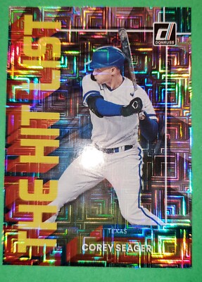 COREY SEAGER 2022 DONRUSS THE HIT LIST VECTOR PARALLEL CARD #THL-12 ...