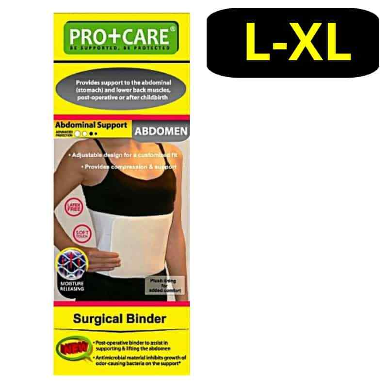 Pro+Care Abdomen Abdominal Support (L/XL) Stomach Lower Back ProCare GS ...