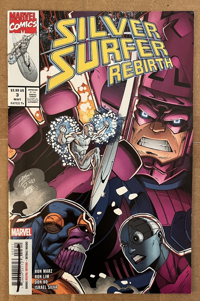 Silver Surfer Rebirth #1, 3 & 4 Marvel Comics by Ron Marz and Ron Lim ...
