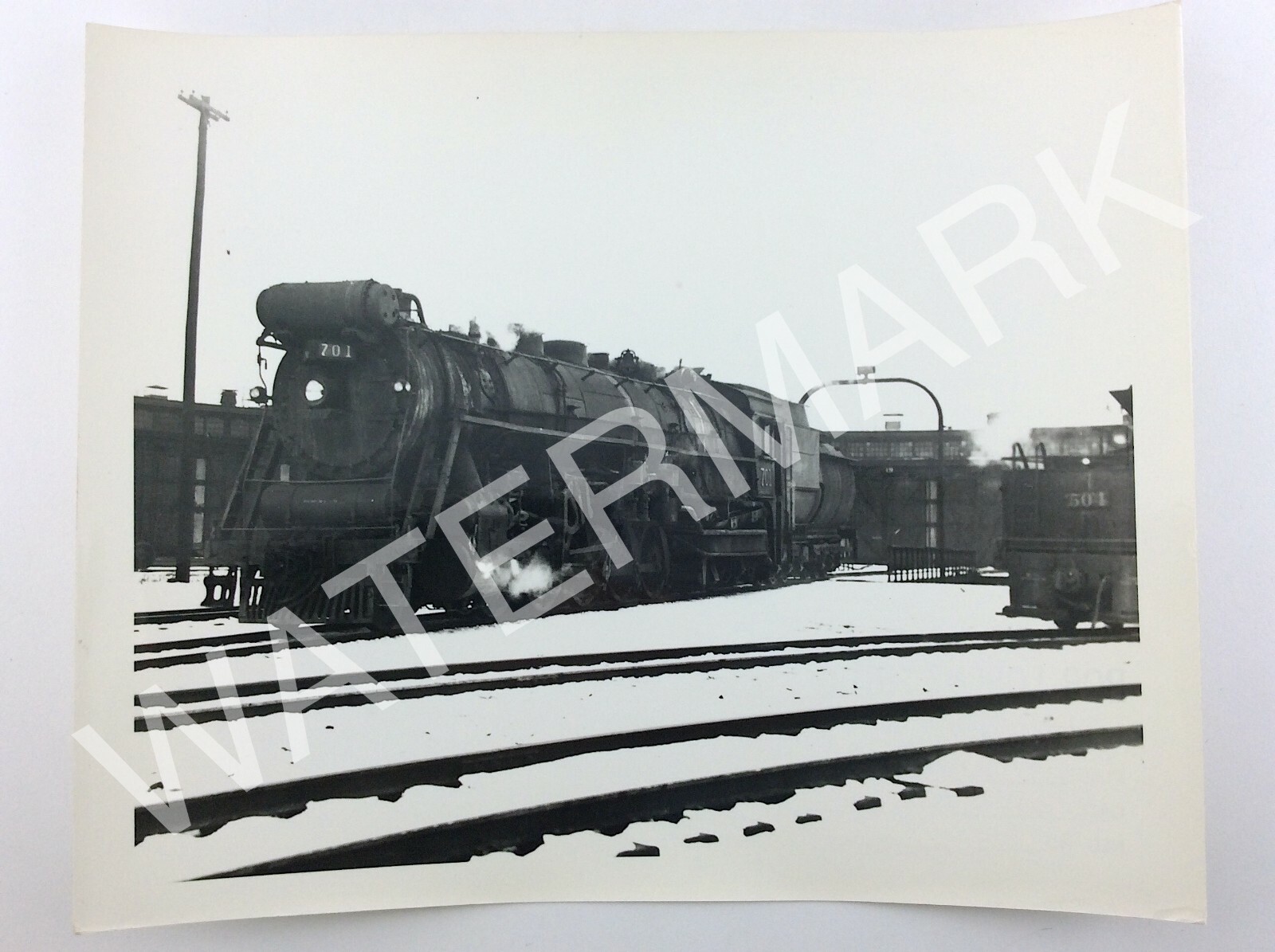 Railway 701 Train Locomotive Vintage RP Real Photograph 8x10 Q447 | eBay