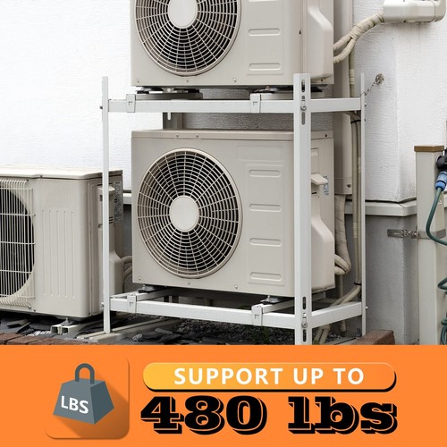 Double Levels Mini Split Stand, Ground Stand for Mini Split 9,000 ...