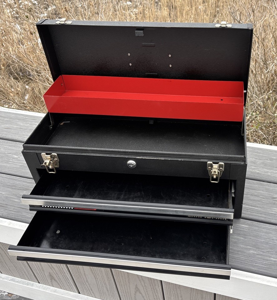 Vintage Craftsman Rally 2 Drawer Tool Box Chest Near Mint. USA. Dual ...