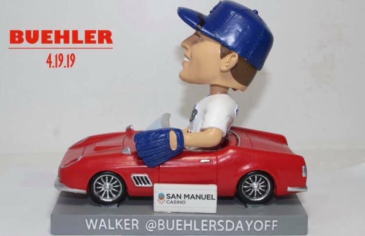 Walker Buehler ~ FERRIS BUELLER RED FERRARI 2019 Rancho Quakes ...