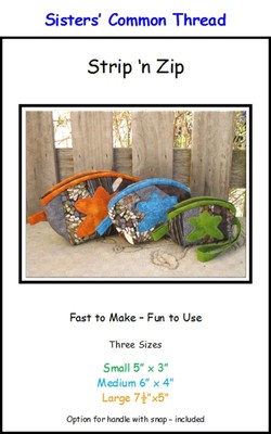 Strip 'n Zip sewing pattern by Sisters' Common Thread - NEW | eBay