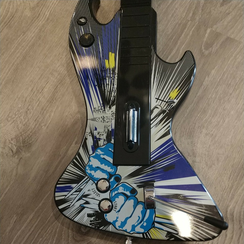 REACT Rebel Yell Wireless Guitar PS2 PlayStation 2 Controller ONLY ...