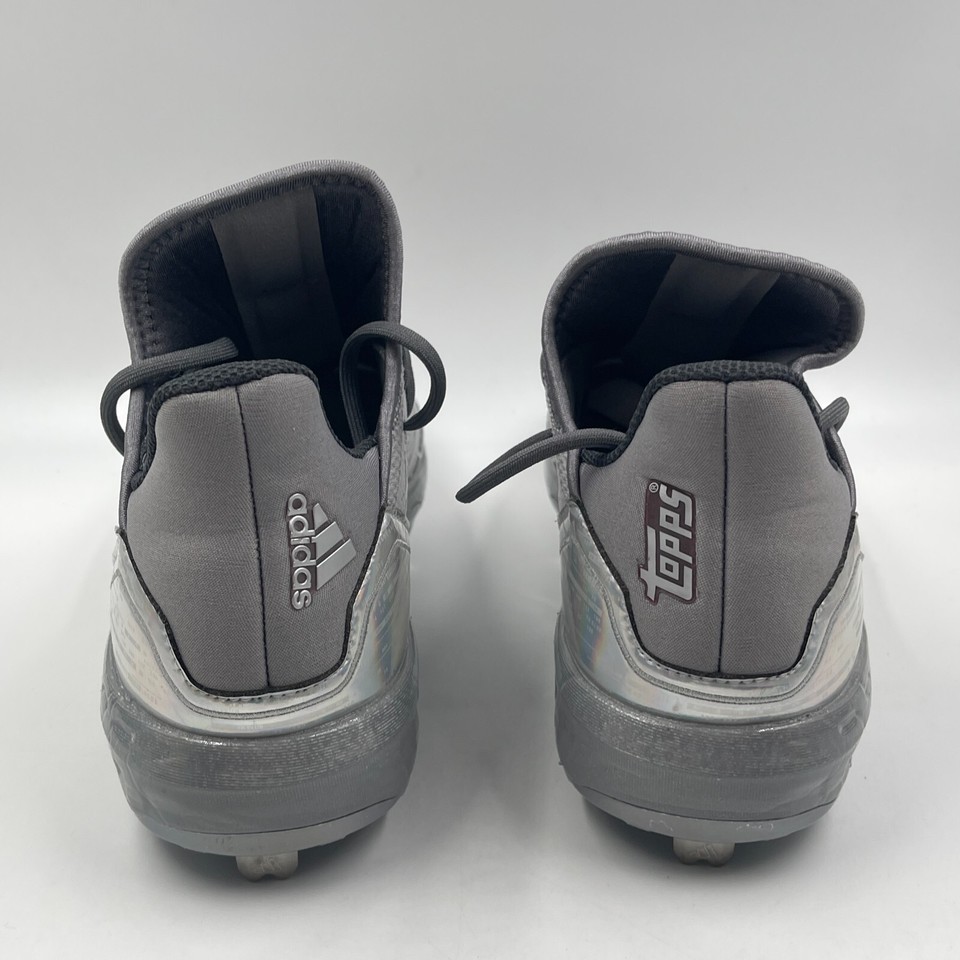 Adidas Icon 4 'Topps Hologram' Gray Metal Baseball Cleats DA9406, Men's ...
