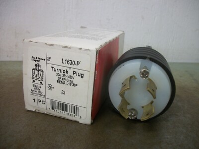 PASS & SEYMOUR LEGRAND TURNLOK PLUG L1630P 30AMP 480VOLT 3PH 3P 4W GRND ...