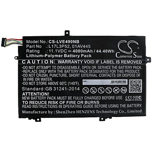 Battery For LENOVO ThinkPad E590-20NC0003GE LENOVO ThinkPad L490 | eBay