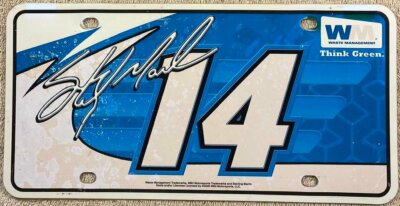 Nascar 14 Driver Booster License Plate Plastic Waste Management ...