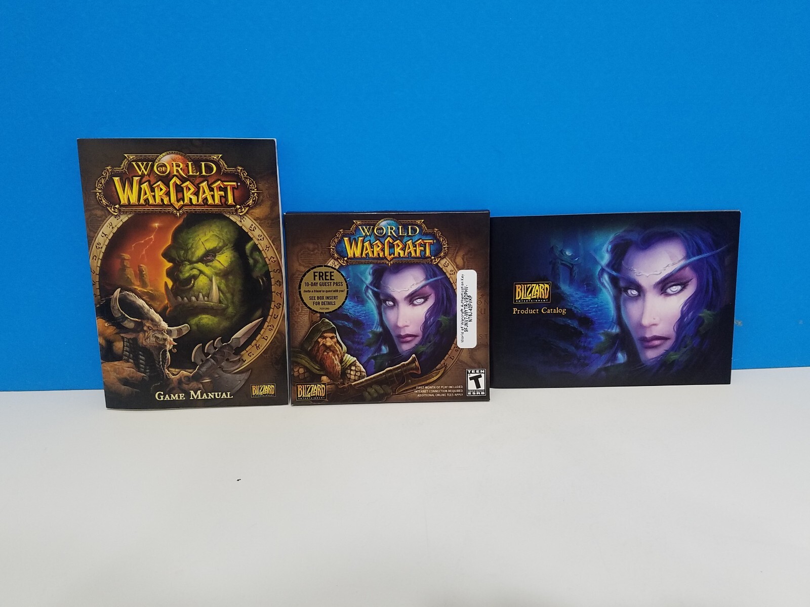 Used World of Warcraft PC MAC cd-rom - 2004 x4 Disc COMPLETE EXCELLENT ...