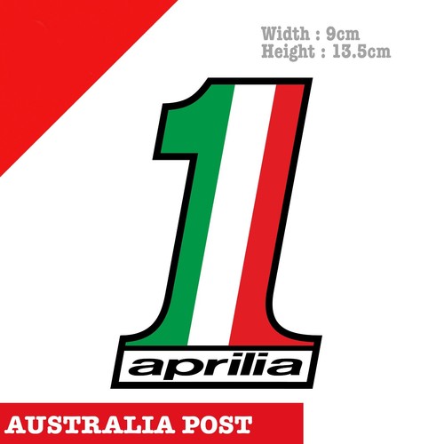 Aprilia Number 1 Logo Laptop , Car Decal Sticker | eBay Australia