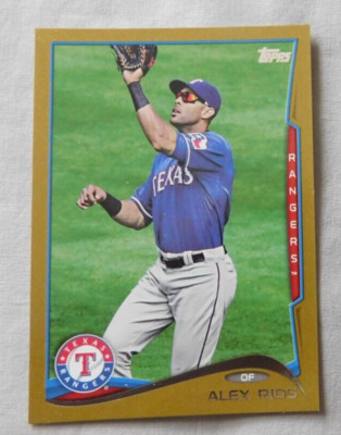 2014 Topps Gold /2014 Alex Rios Texas Rangers #201 Baseball Card | eBay
