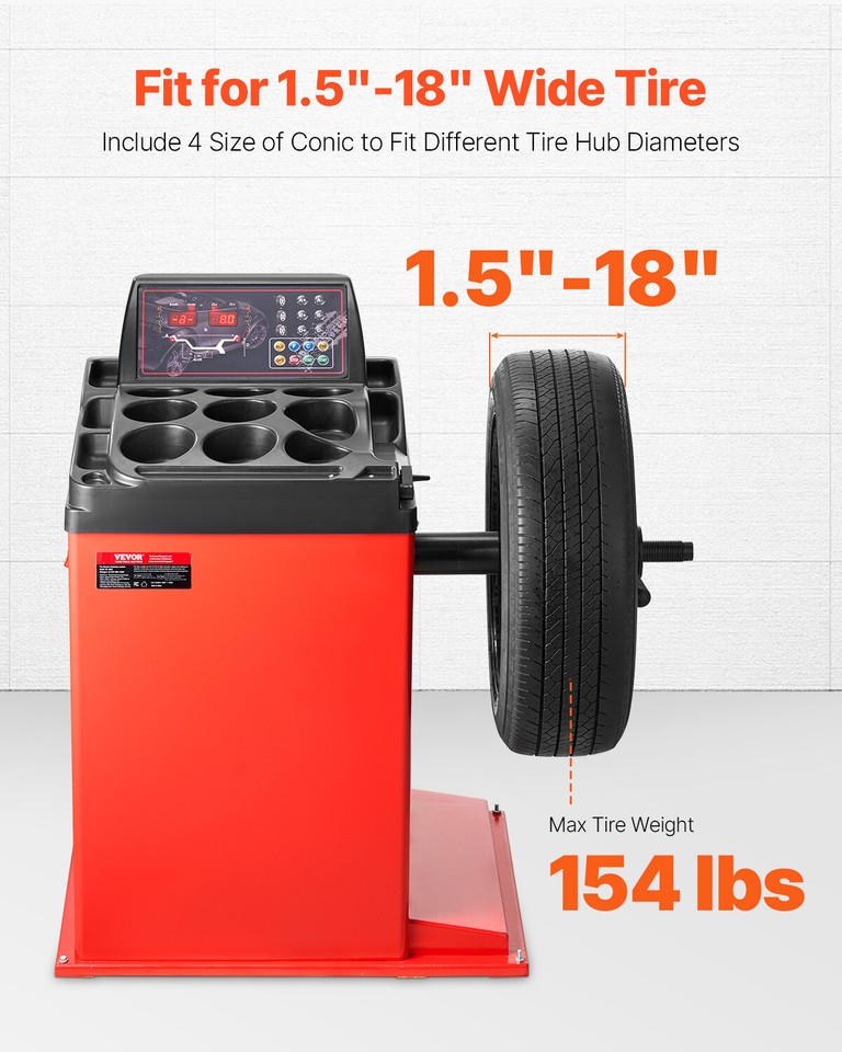 Wheel Balancer Tire Balancers Machine Tire Changer Machine with 18 ...